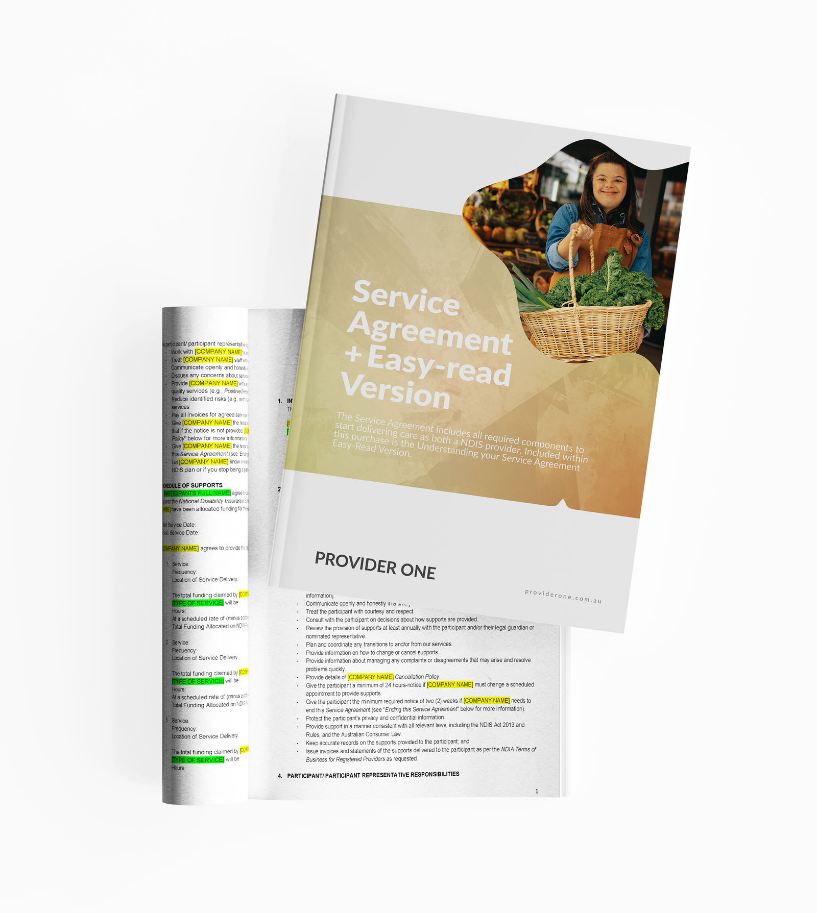 NDIS Service Agreement (with Easy-Read Version)