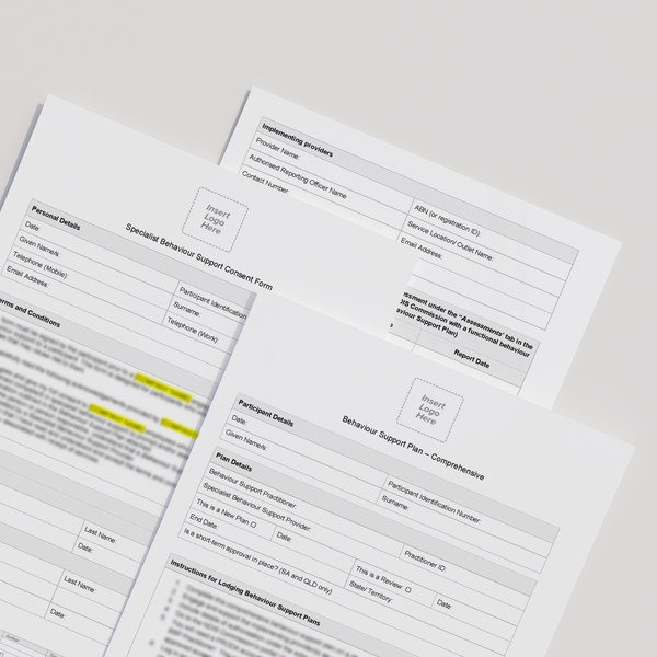 NDIS Module 2A - Implementing Behaviour Support Plans Pack