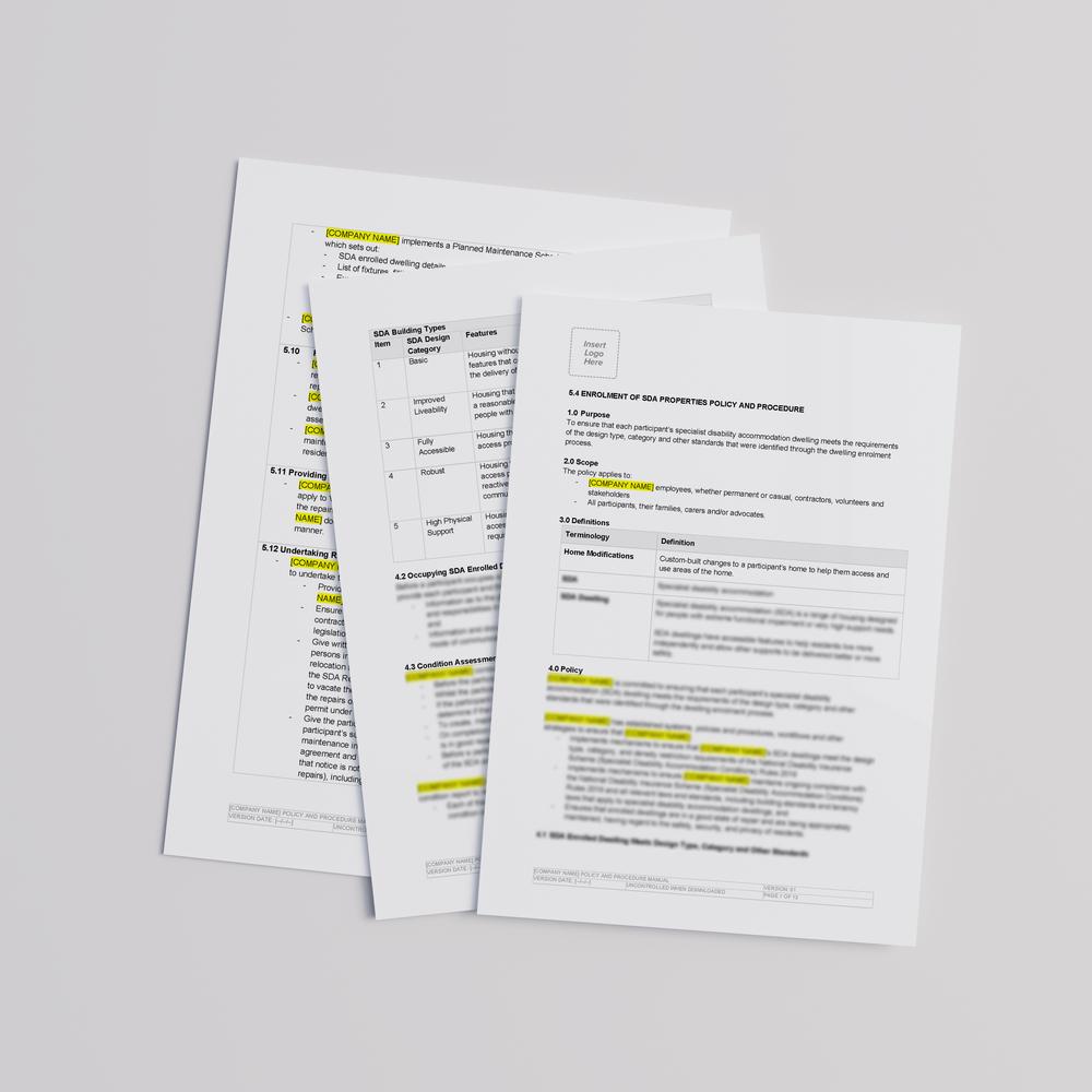 NDIS Module 5 - Specialist Disability Accommodation Pack